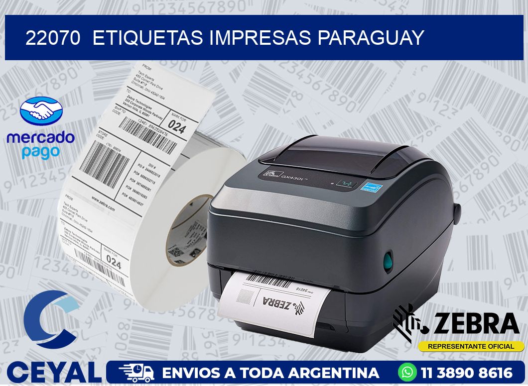 22070 ETIQUETAS IMPRESAS PARAGUAY - Zebra ZT411
